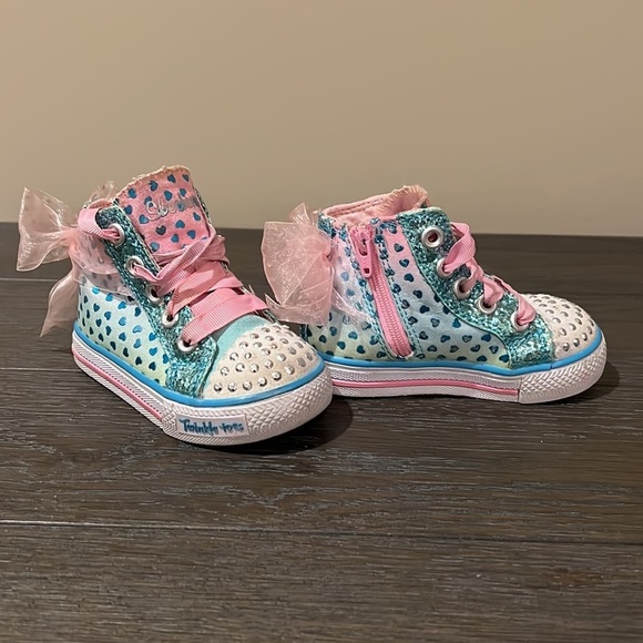 Skechers | Shoes | Skechers Twinkle Toes High Top Sneakers Euc | Poshmark